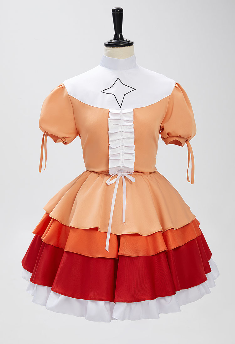 Ononoki Yotsugi Costume- Puffy Sleeve Blouse and Skirt with Doll Head ...