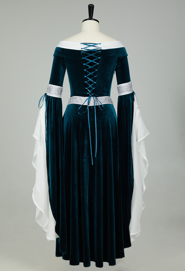 Mujer Traje De Cosplay- Vestido Largo de Estilo Elfo Medieval con ...