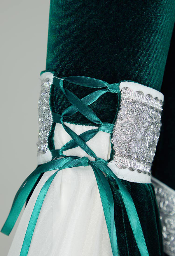 Mujer Traje De Cosplay- Vestido Largo de Estilo Elfo Medieval con ...