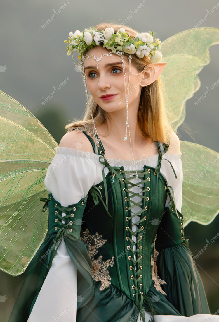 Vestido Estilo - Elfo con Mangas Inspirado en el Renacimiento de la ...