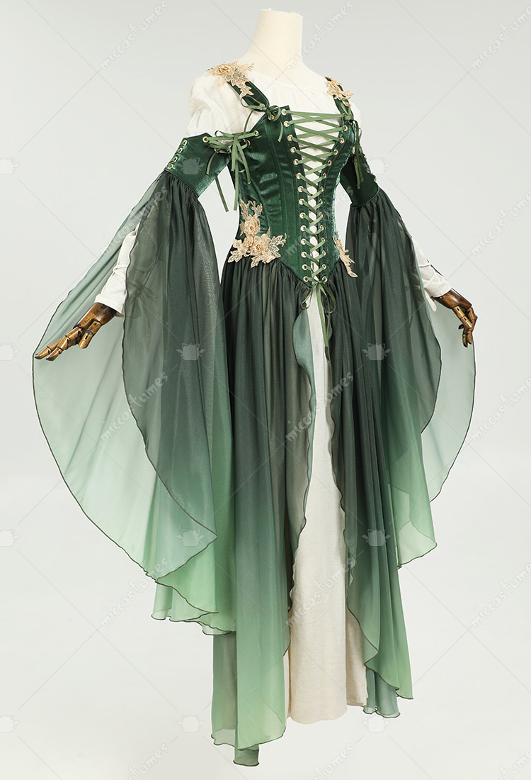 Vestido Estilo - Elfo con Mangas Inspirado en el Renacimiento de la ...