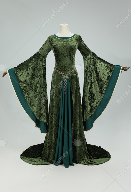 Women Queen Elinor Costume- Renaissance Medieval Style Long Wide ...