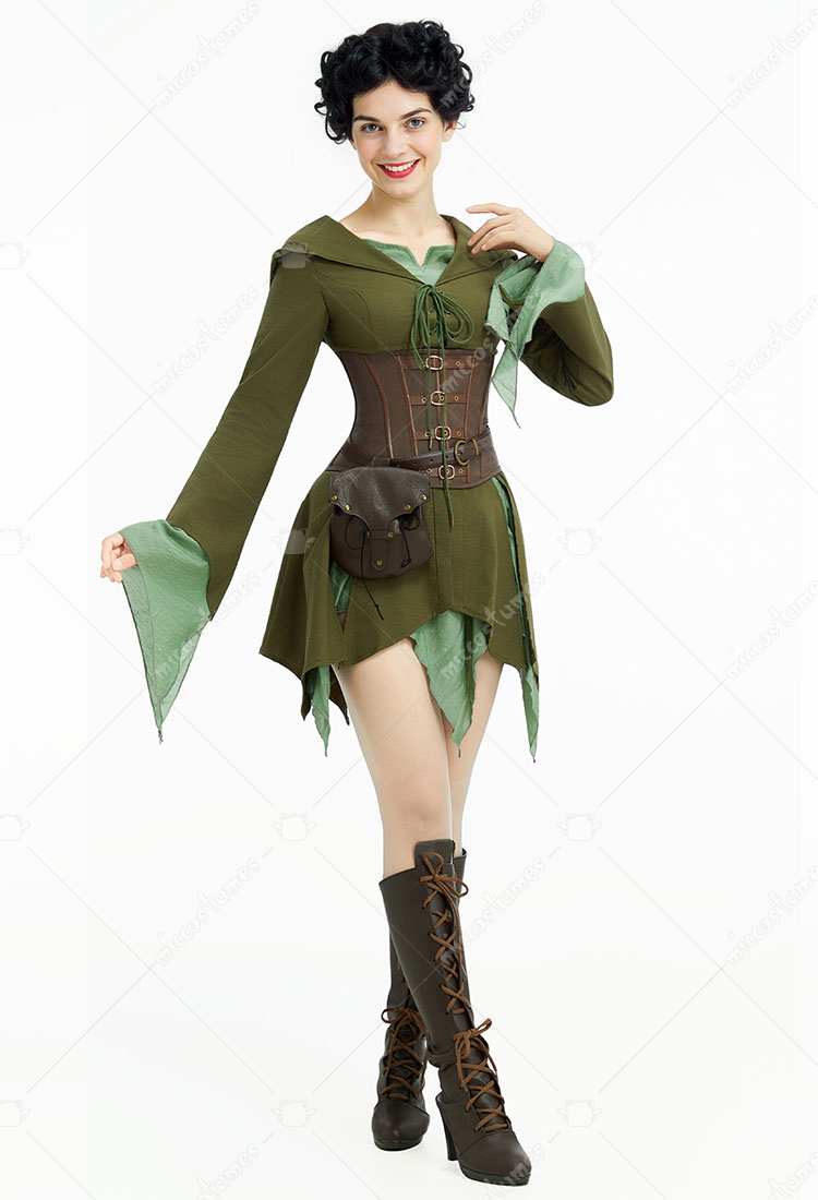 Halloween Elf Costume Renaissance Irish Style Dress - Medieval Cosplay ...