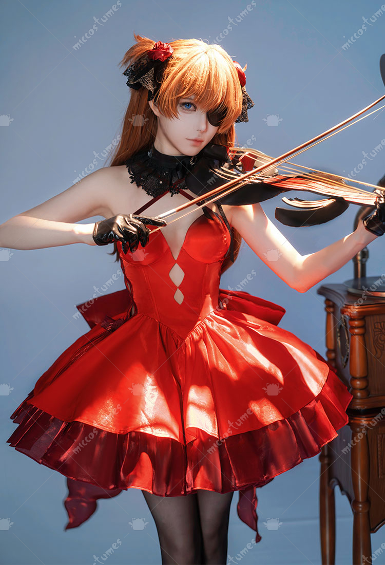 Anime Red Gown Costume - Game Goddess of Victory: Nikke Cosplay | Top ...