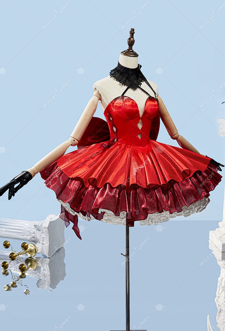 Anime Red Gown Costume - Game Goddess of Victory: Nikke Cosplay | Top ...
