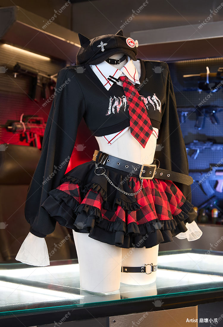 Anime Girl Top Skirt with Leg Warmers and Hat - Cosplay Costume | Top ...