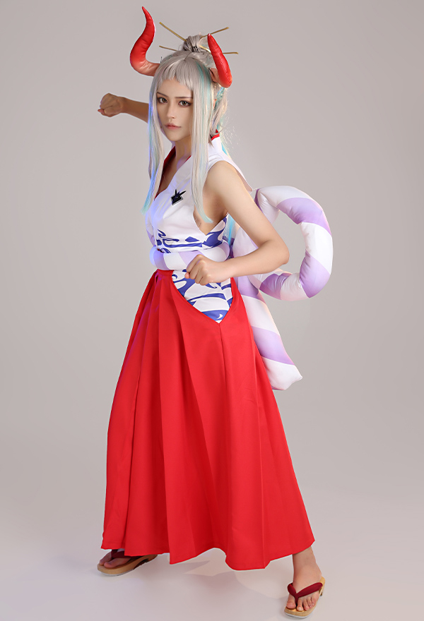 Mujer Traje - One Piece Yamato Traje de Cosplay de una Pieza de Chaleco ...