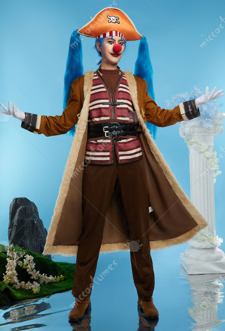 Buggy Costume- Long Coat and Vest with Trousers and Gloves OP Cosplay ...