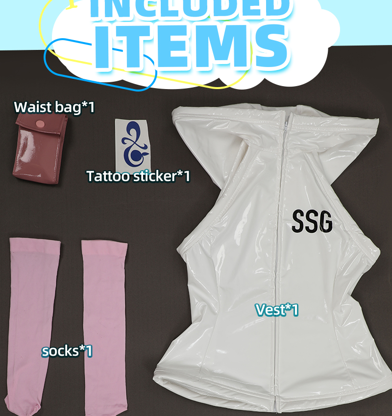 Women Nami Costume- Egghead Hooded Vest and Panty with Waist Bag Bracelet OP Cosplay | Top ...