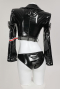 Women Robin Costume- Egghead Black Shiny Short Jacket and Panty OP ...