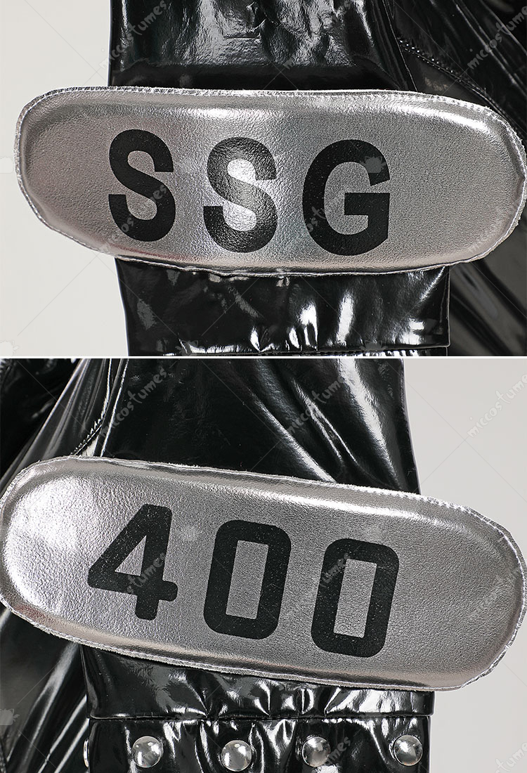 Women Robin Costume- Egghead Black Shiny Short Jacket and Panty OP ...