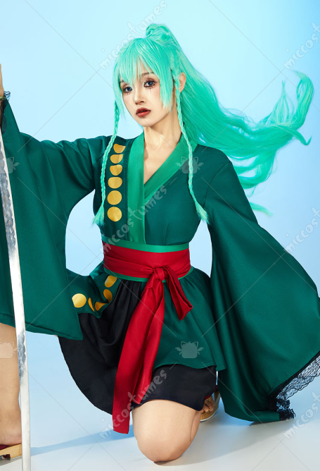 Mujer Traje - OP Zoro Cosplay Costume Kimono Blusa y Falda con Obi y ...