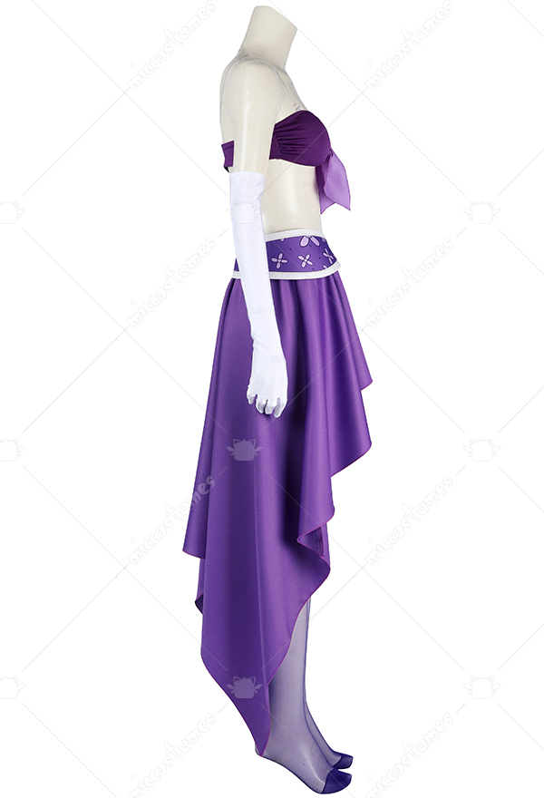Women Nico Robin Costume - Purple Bowknot Tube Top and Skirt OP 15th ...