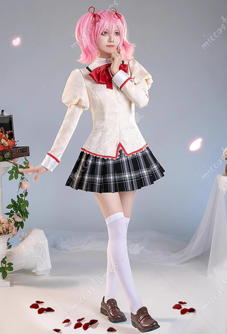 Akemi Homura Costume - JK School Uniform Top and Skirt Set PMMM Magi ...