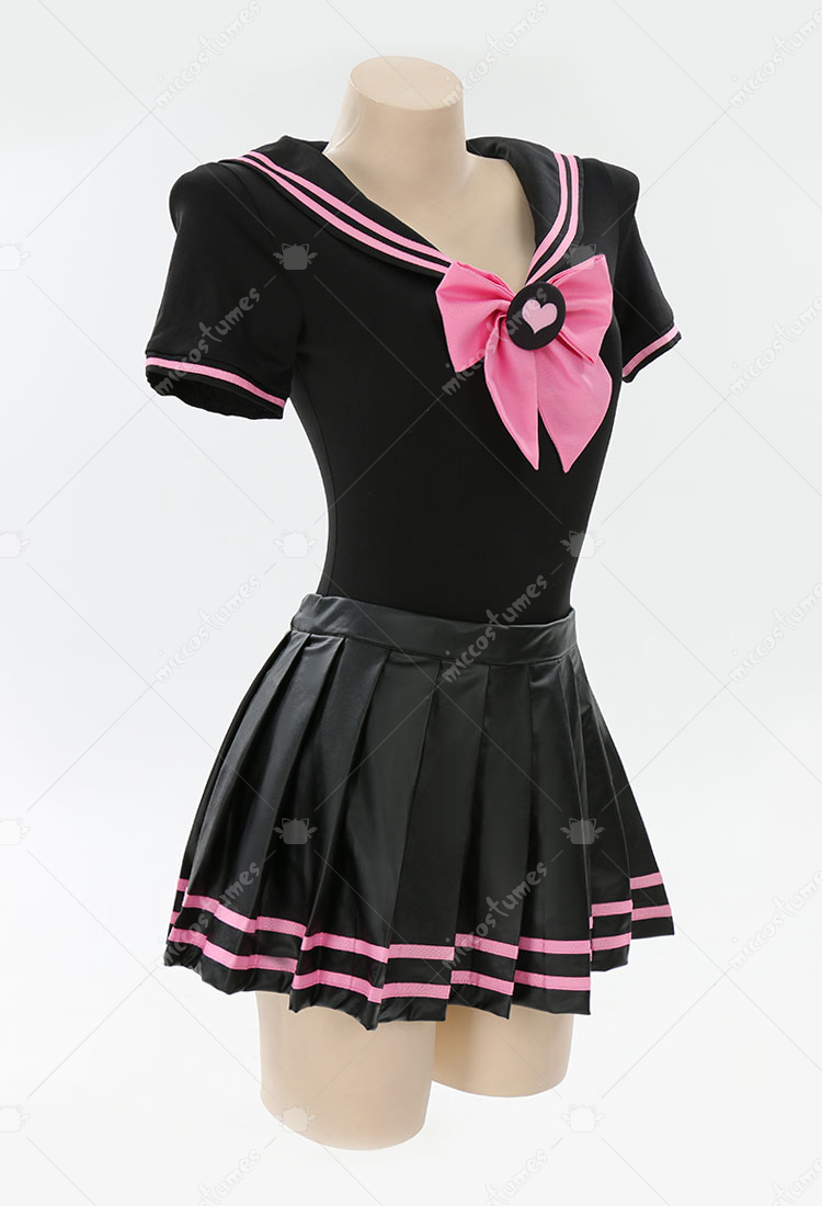 Mono negro y rsado con cuello marinero - bodysuit para mujer | Momo de ...