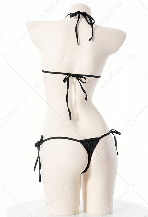 Sexy Lingerie Bodysuit One Piece Lace Up Three Point Hollow Halter