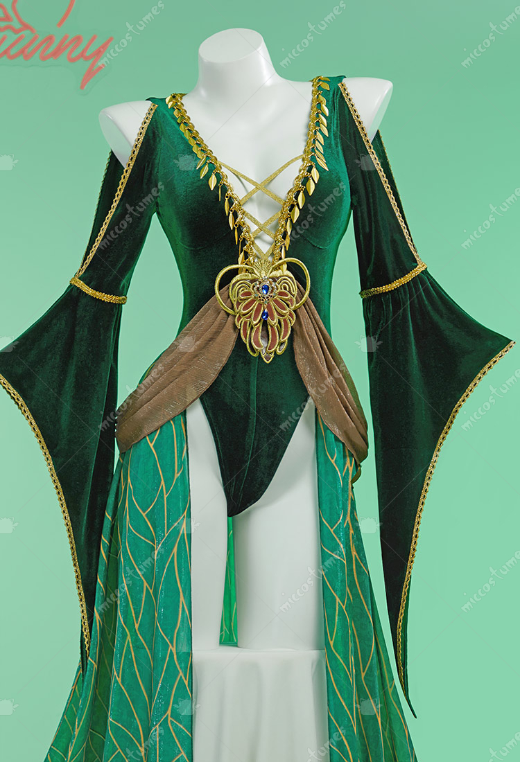 Women Triss Derivative Sexy Lingerie Bodysuit - Green Medieval Style ...