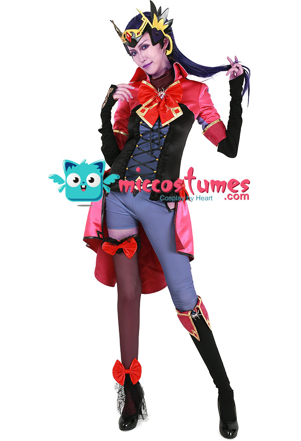 OW Magical Girl Widowmaker Cosplay Costume with Headdress