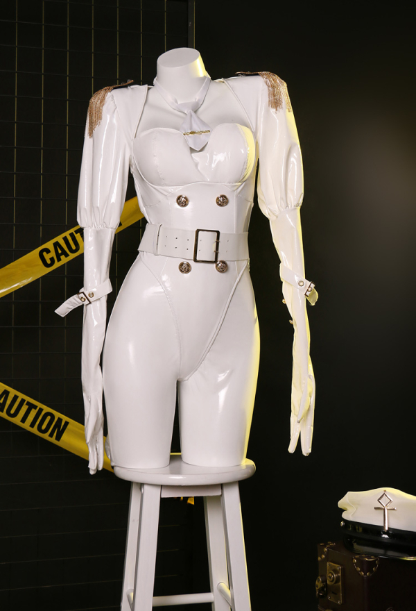 Inquisitor Sexy Lingerie Set - Halloween White Officer Costume Bodysuit ...