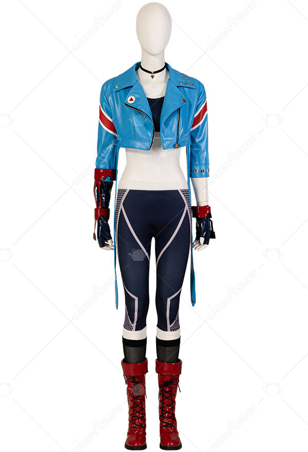 Game Fighter Top and Pants Jacket Full Set - Women Cosplay Costume ...
