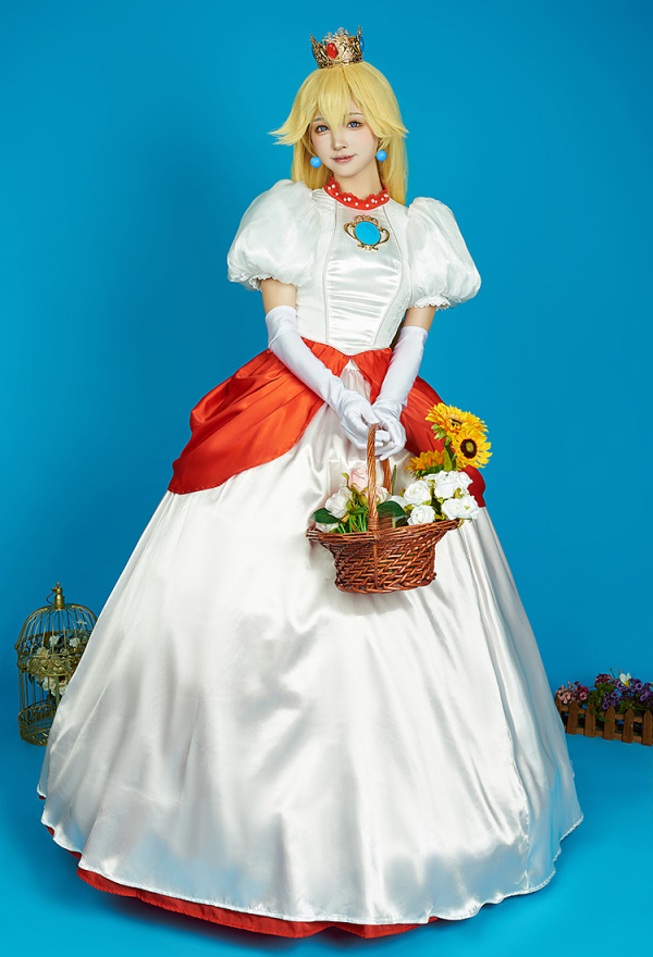 Top and Skirt with Crinoline and Gloves - Women Princess Cosplay ...