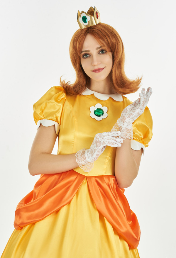 Mujer Traje -Daisy Cosplay Costume Princess Vestido y Corona Cosplay ...