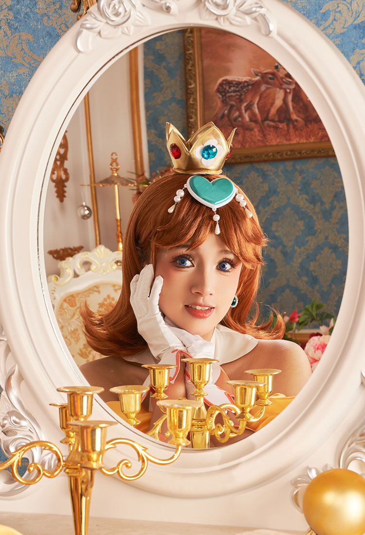 Puff Sleeves Top and Shorts with Skirt and Gloves - Daisy Cosplay ...