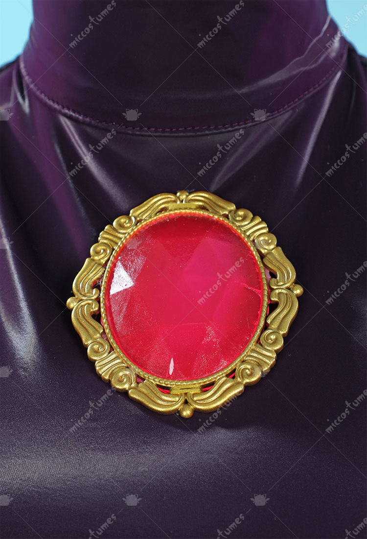 Evil Peach Wapeach Costume- Purple Turtleneck Dress with Hat Gloves and ...