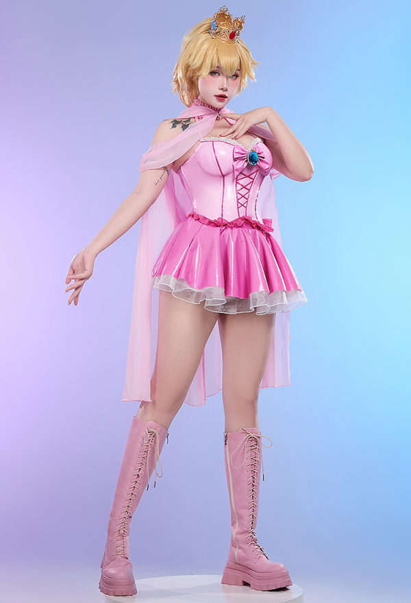 Disfraz de Princesa para Mujer - Derivado de Melocotón Corsé Falda ...