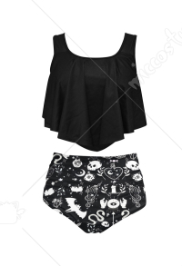 Woman Kawaii Swimsuit - Rose Shark Pattern Bathing Suit | Two-Piece ...