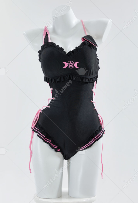 Women Sexy Swimsuit - Cute Bunny Style Ruffle One-Piece Bathing Suit ...