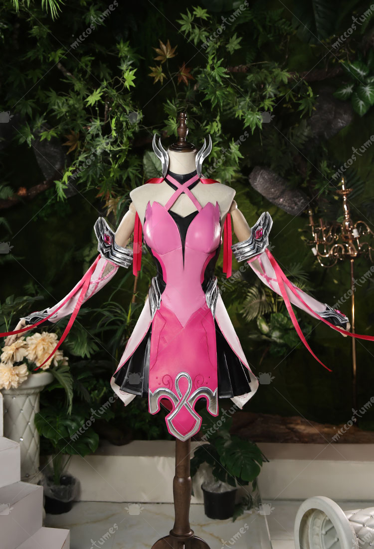 OW Angela Ziegler Pink Mercy Skin Cosplay Costume - Game Cosplay | Top ...
