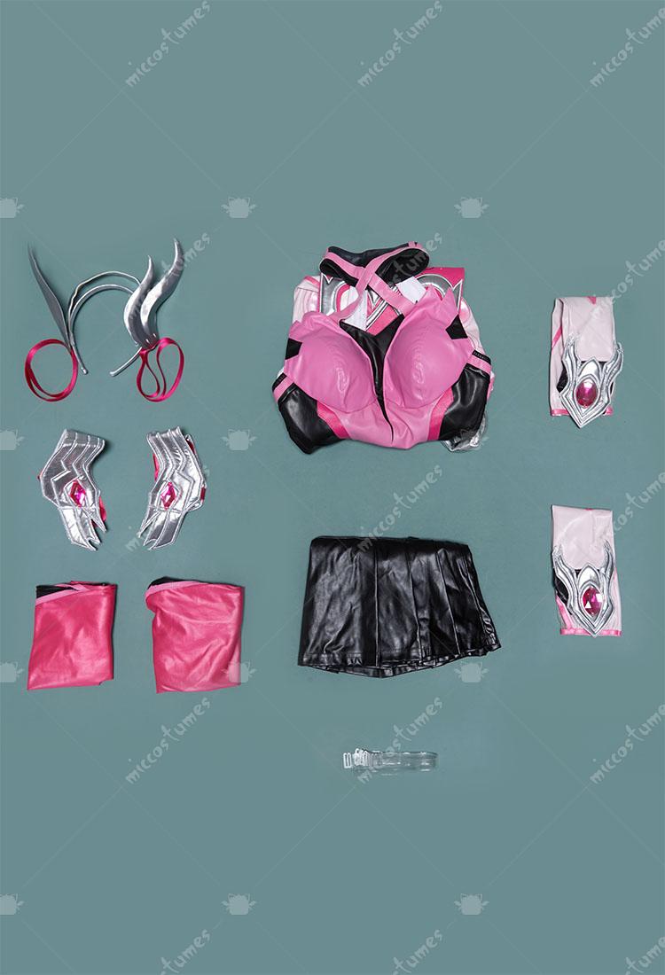 OW Angela Ziegler Pink Mercy Skin Cosplay Costume - Game Cosplay | Top ...