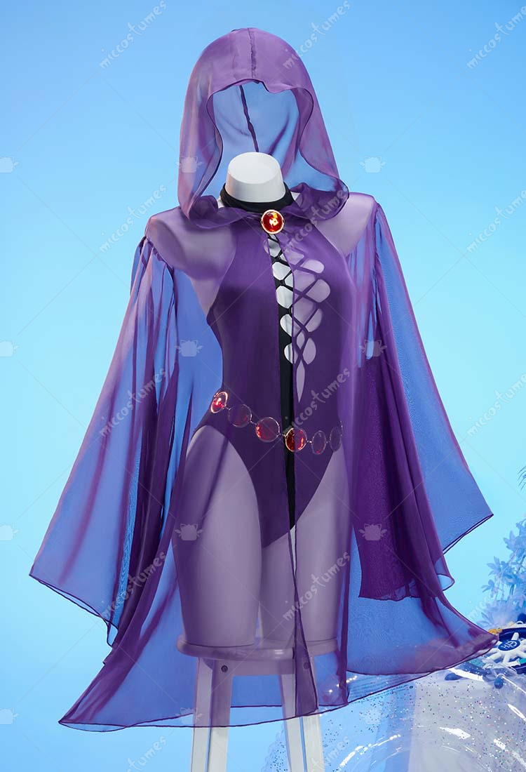 Teen Titans Raven Derivative One-piece Bathing Suit - Anime Swimsuit ...