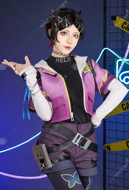 Clove Costume- Top and Jacket with Shorts and Tights VALO Cosplay | Top ...