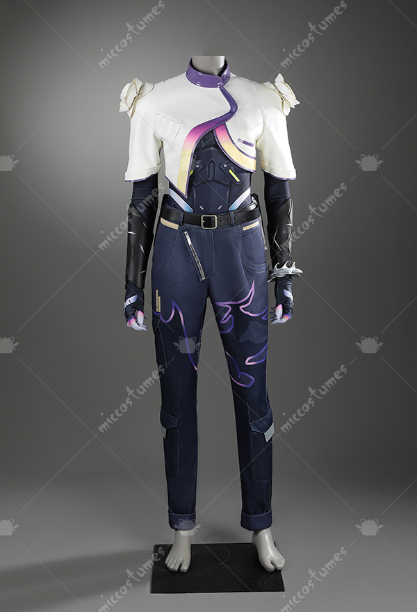 Vyse Costume - Top Pants with Jacket and Waist Bag VALO Cosplay | Top ...