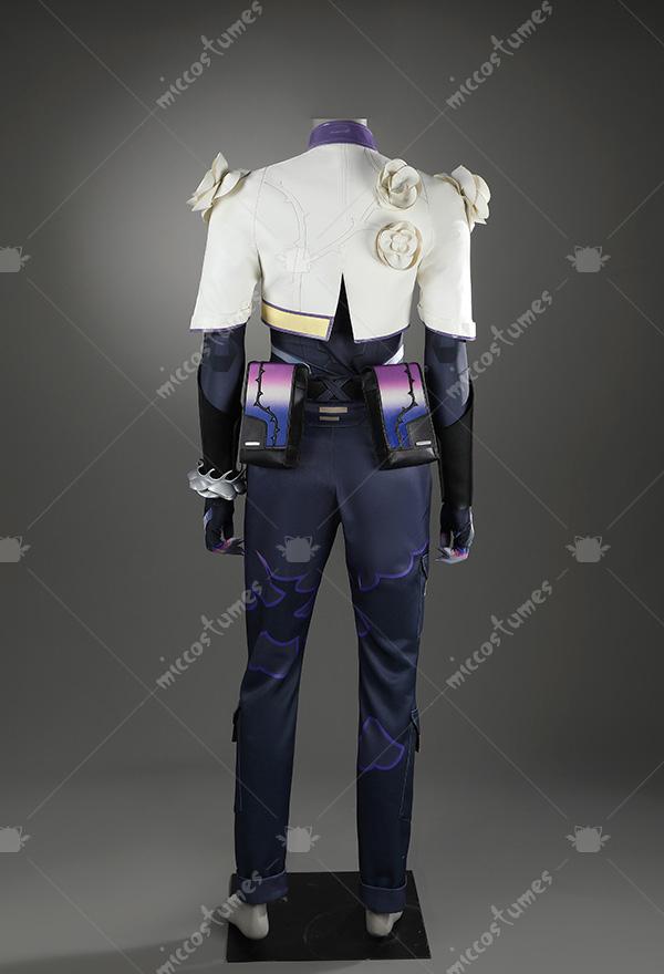 Vyse Costume - Top Pants with Jacket and Waist Bag VALO Cosplay | Top ...