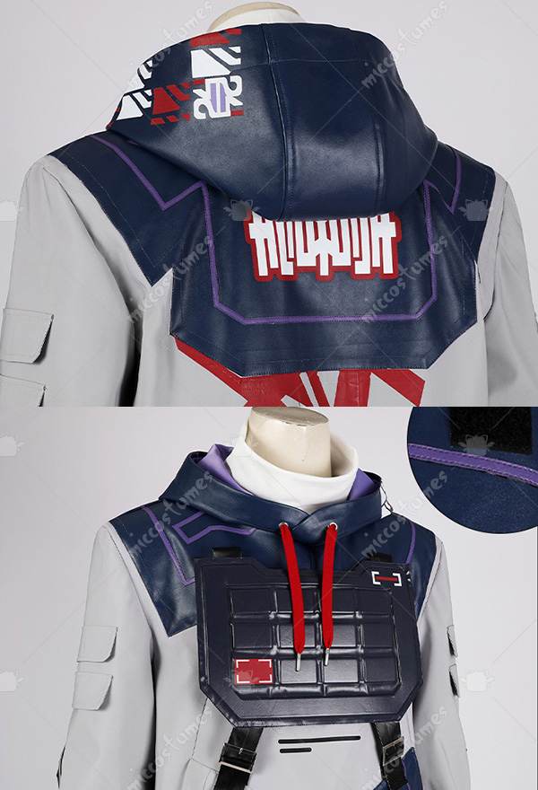 Agente ISO Costume - Hoodie Pantalones Juego de Lucha VALO Cosplay ...