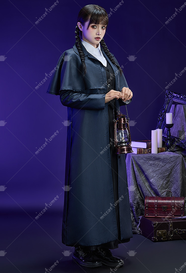 Wednesday Addams Cosplay Ensemble - Halloween Costumes | Costume de ...