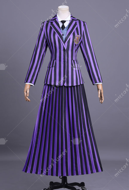 Wednesday Agnes DeMille Gothic Cosplay Set - Halloween Costumes | Top ...