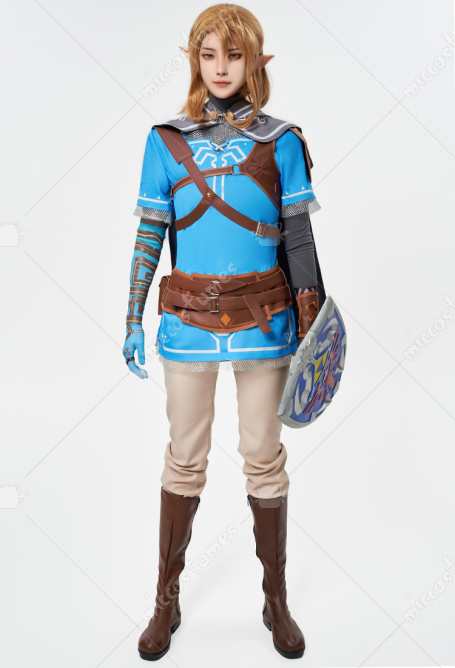 Link Top and Trousers with Cloak and Bags - Men Cosplay | Top Quality ...