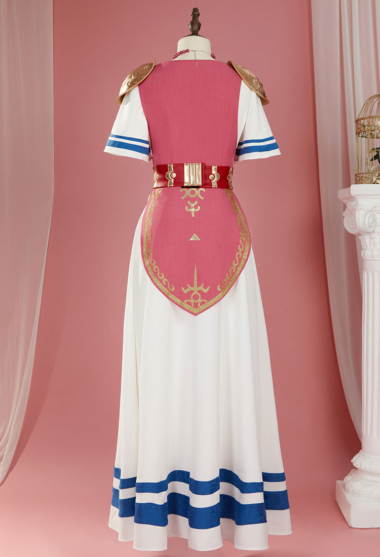 Women Princess Zelda Costume - Dress with Tank Coat and Cloak SSBU ...