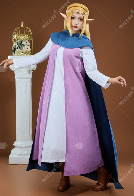 Women Princess Costume - Innershirt and Jacket with Cape and Ears Game ...
