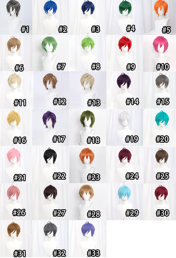 Anime Hair Color Chart