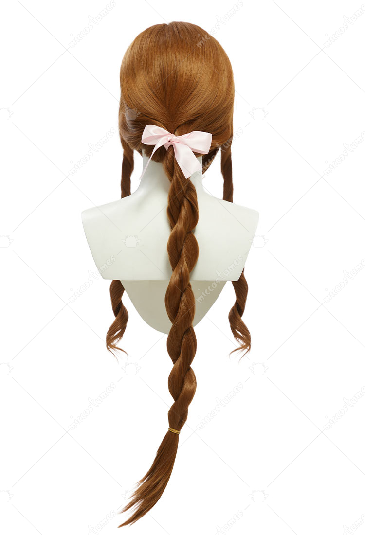 FF Aeris Cosplay - Forehead Lace Long Brown Wig FF Cosplay Wig | Top ...