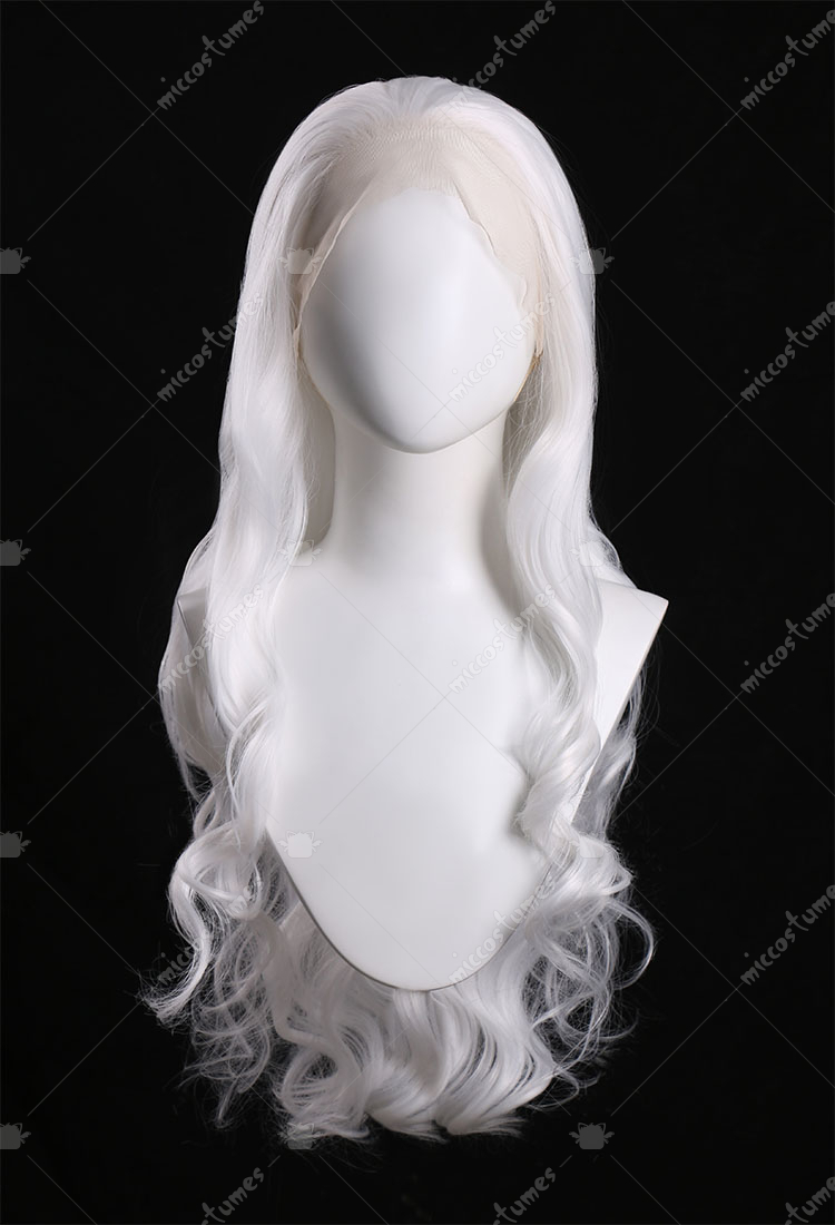 Fortnite Black Cat Cosplay Wig - Lace Wig White Big Wave Cosplay | Top ...