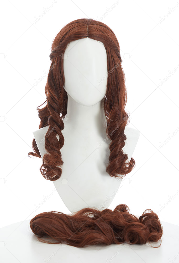 Belle Princess Brown Long Curly Wig - Cosplay Wig | Top Quality ...