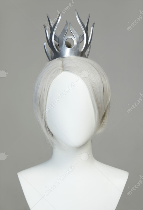 Shadowheart Wig - Long Silver Ponytail Braid and Hair Crown Baldur's ...