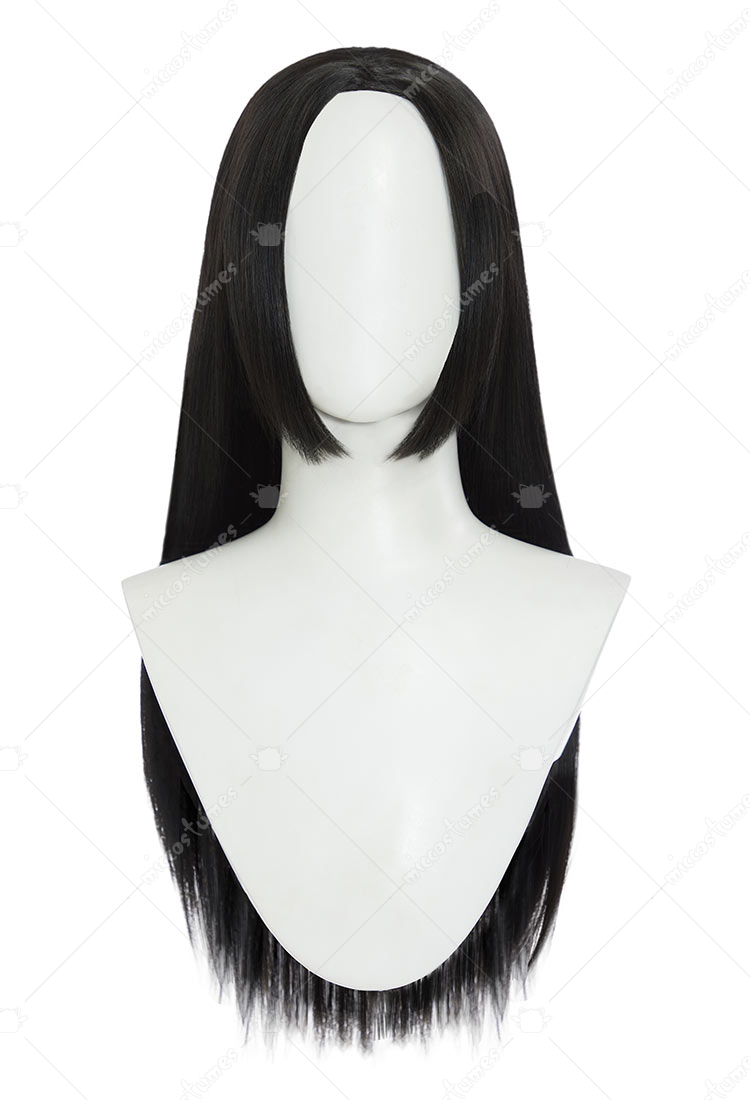 Ninja Girl Wig - Black Princess Cut Long Straight Wig Rival Girl ...
