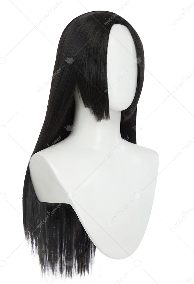 Ninja Girl Wig - Black Princess Cut Long Straight Wig Rival Girl ...